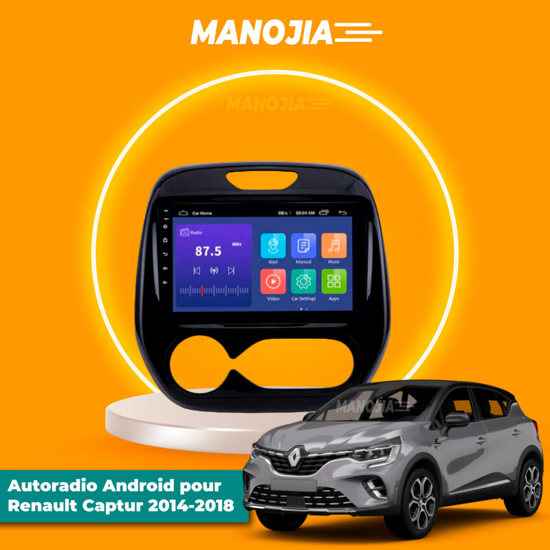 Autoradio Android pour Renault Captur 2014-2018, Ecran 9 à 10 pouces ...