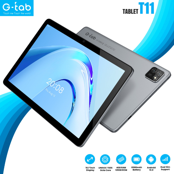 Tablette G-Tab T11 2 Sim 5G + Wifi 4Gb Ram / 128Gb Memoire 10 Pouces ...